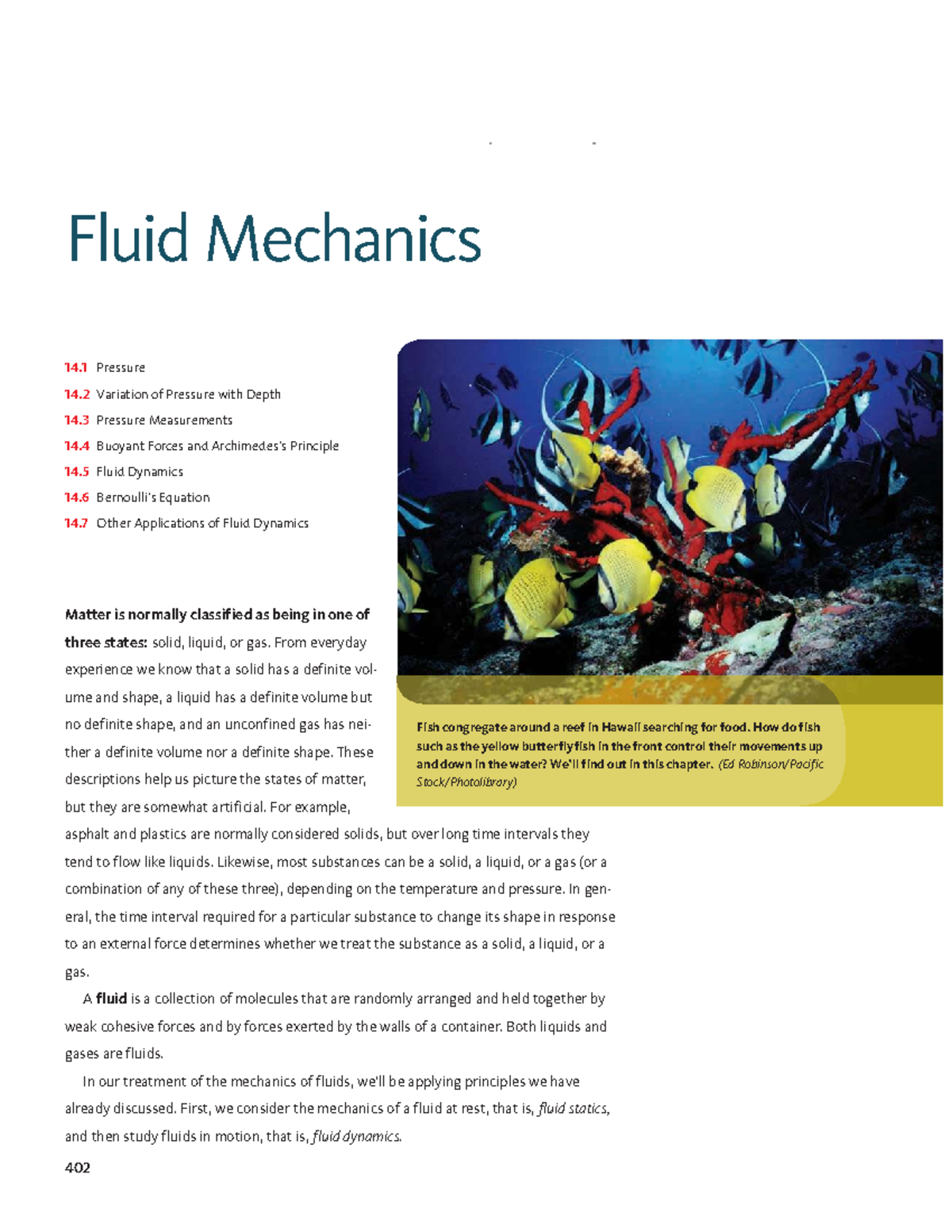 Fluid Mechanics: Pressure, Buoyancy, and Dynamics - PHYSICS FOR ...