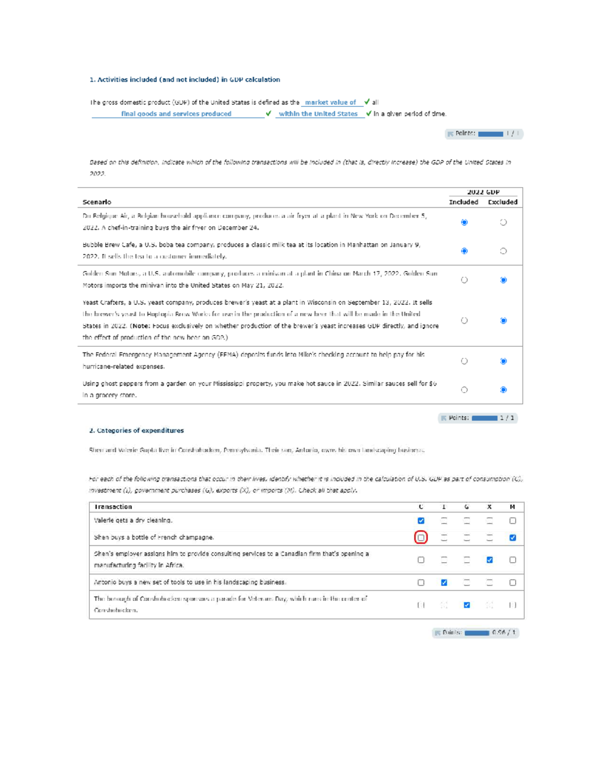 ECO 202 Module 3 Quiz: Understanding GDP and Unemployment Concepts ...