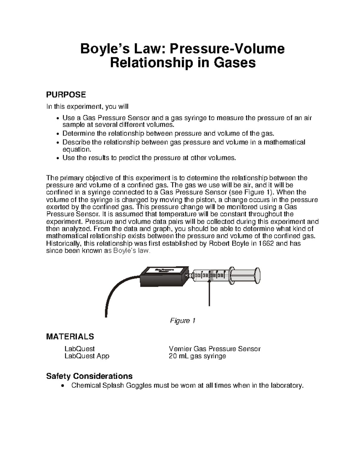 Boyle’s Law Experiment (PH101): Exploring Pressure-Volume Relationship ...