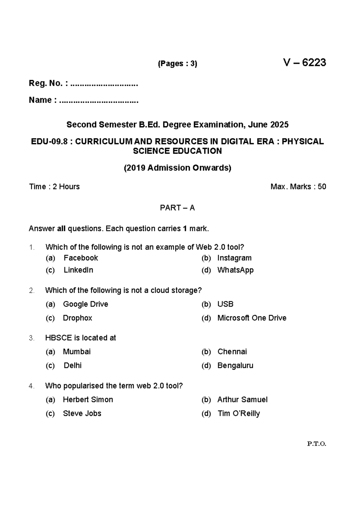 B.Ed. V 6223: Curriculum & Resources in Digital Era - Physical Science ...