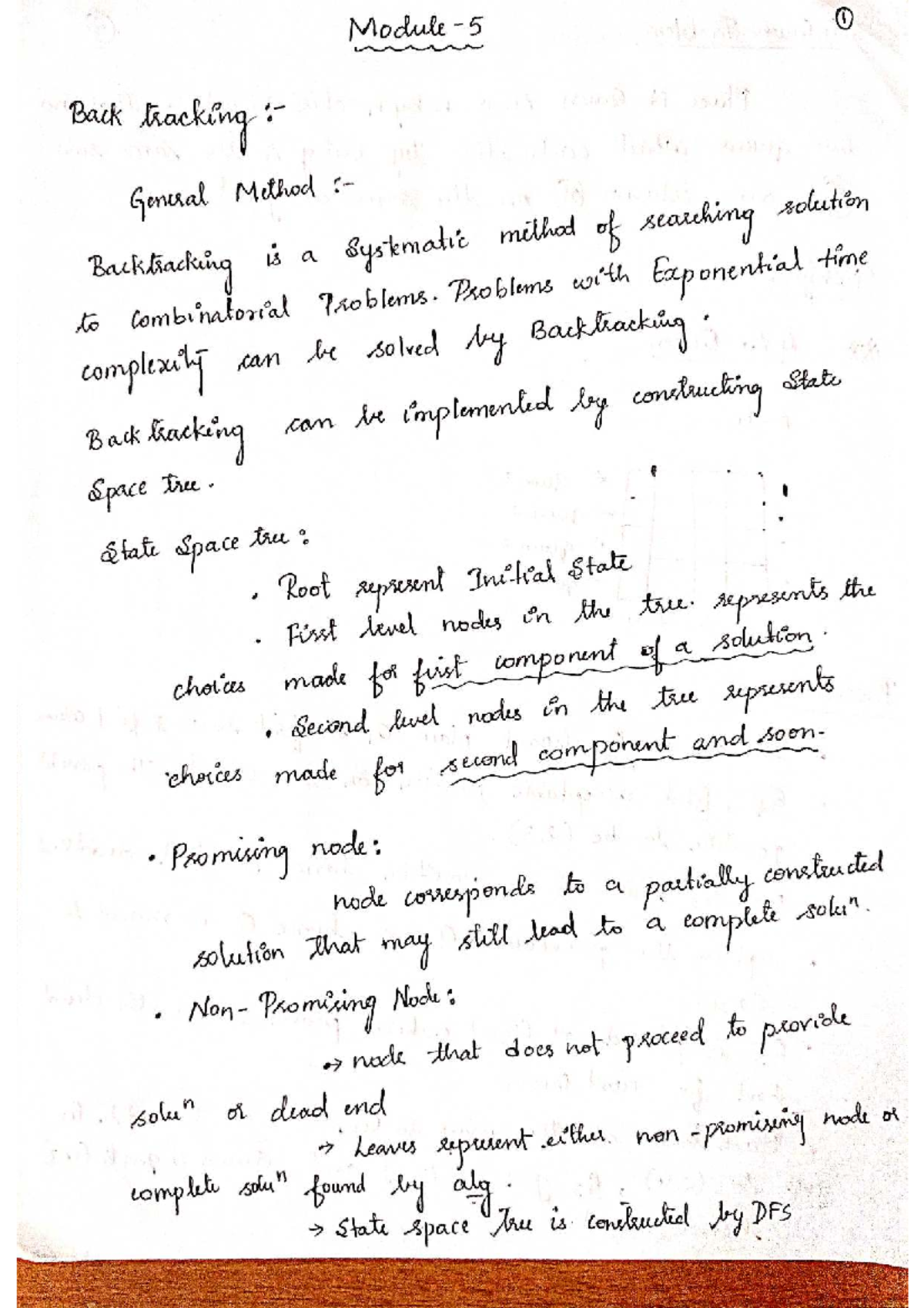 Module 5 - Backtracking and Branch & Bound Techniques Notes - Studocu