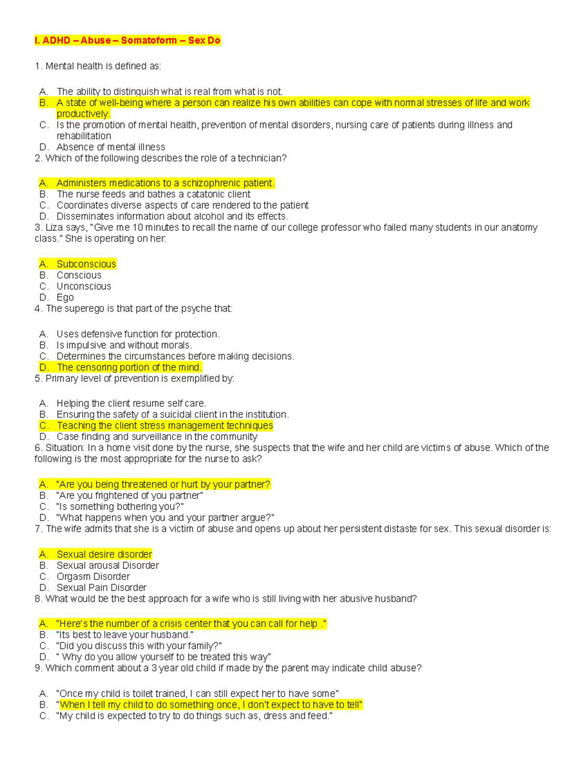 Psych Rnpedia: Comprehensive Guide on Mental Health Concepts and ...