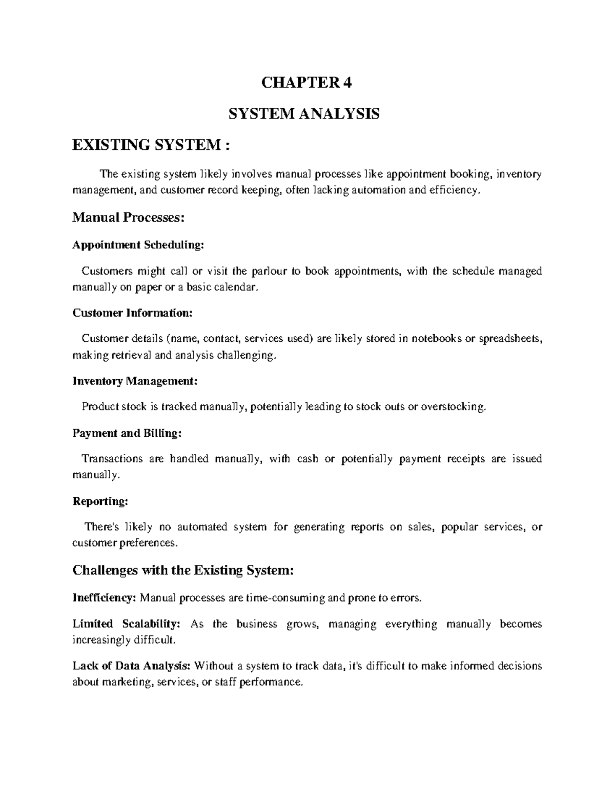 Rubi - System Analysis Notes: Chapter 4 Overview - Studocu