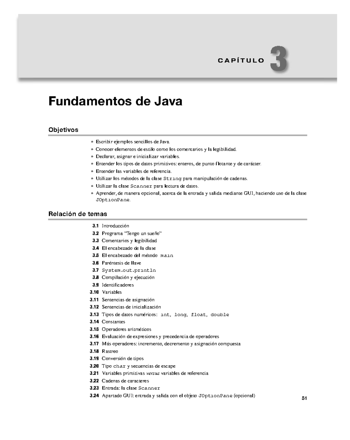 CAPÍTULO 3: Fundamentos de Java - Ejemplos y Conceptos Clave - Studocu