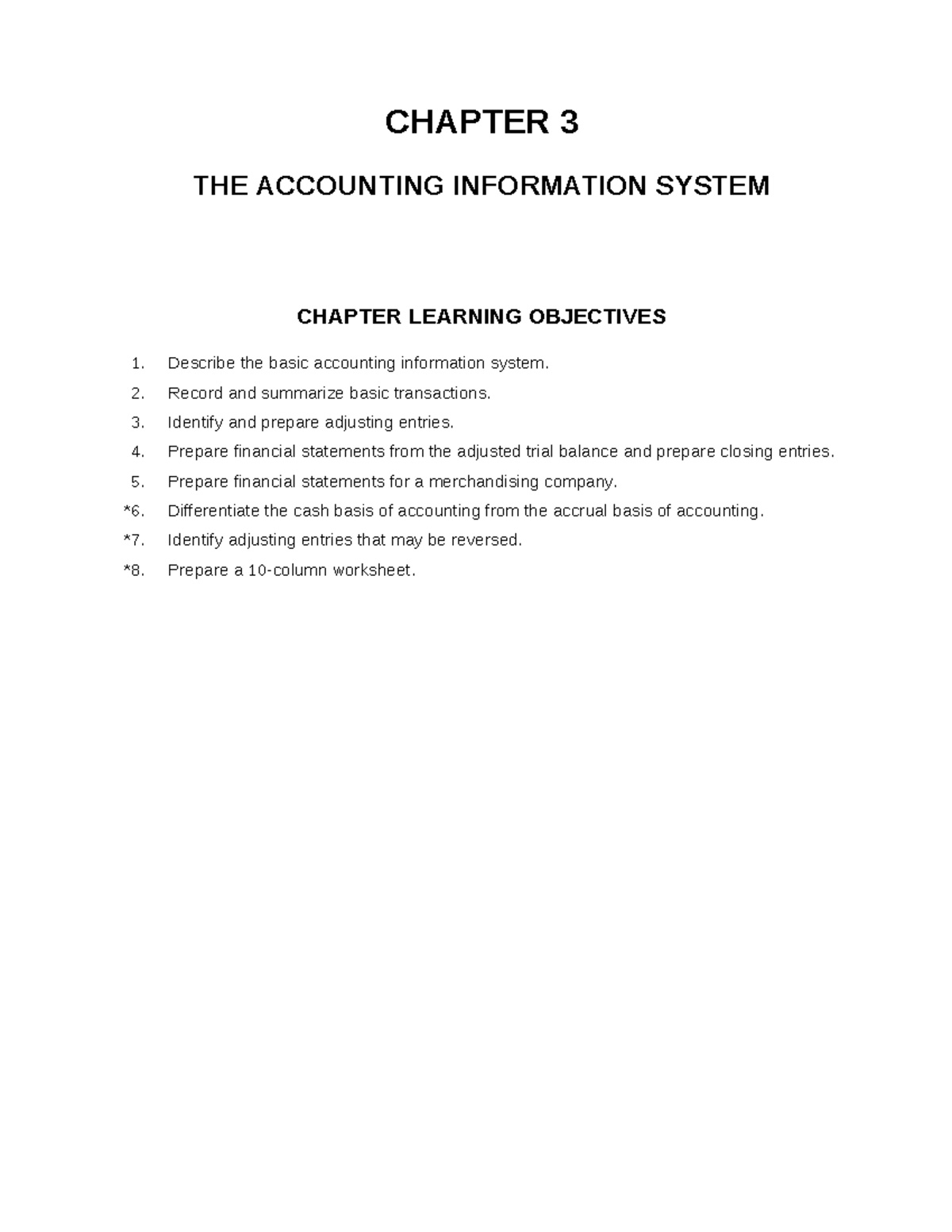 Test Bank: Intermediate Accounting - Chapter 3 (IFRS Edition) - Studocu