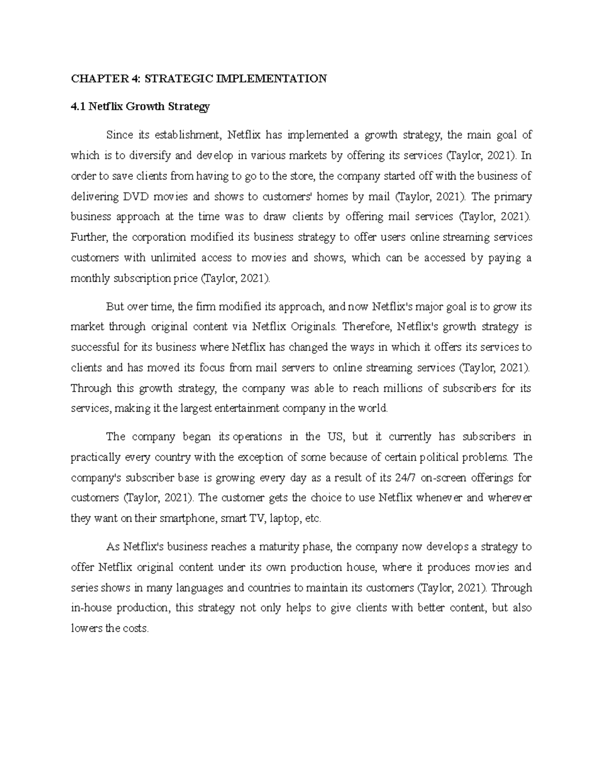 4.1 - 4 - strategic implementation - CHAPTER 4: STRATEGIC ...