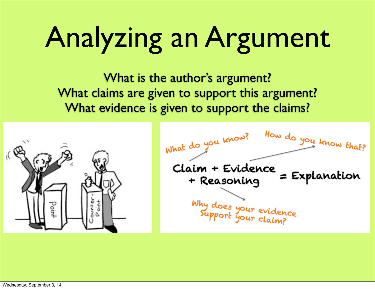 Analyzinganargument - A detailed guide to Analyzing an argument ...