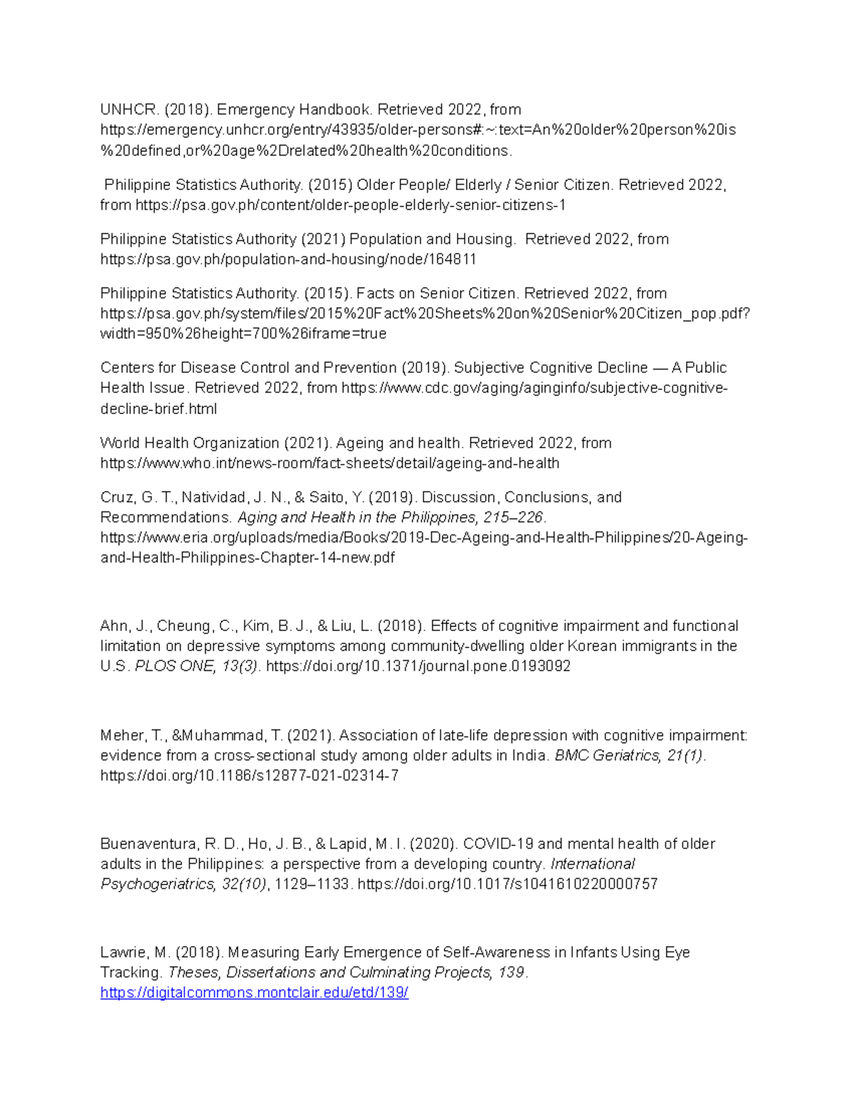 References - N/A - UNHCR. (2018). Emergency Handbook. Retrieved 2022 ...