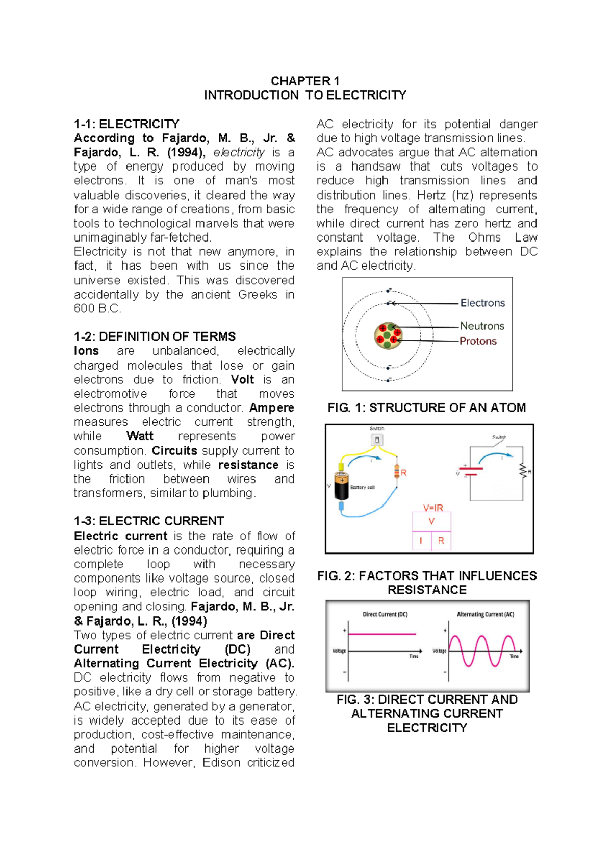 Electricity Fundamentals: Building Util 1-3 Study Guide - Studocu