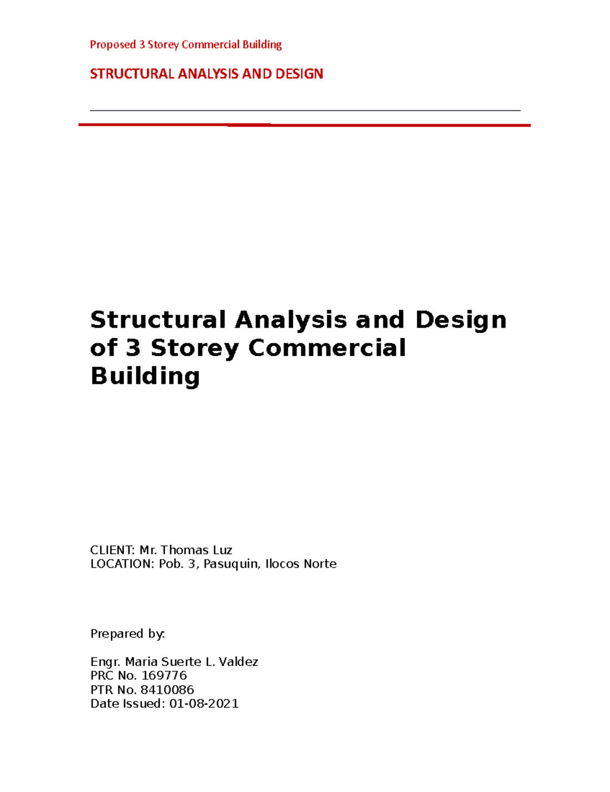 Structural Analysis and Design of 3 - STRUCTURAL ANALYSIS AND DESIGN ...