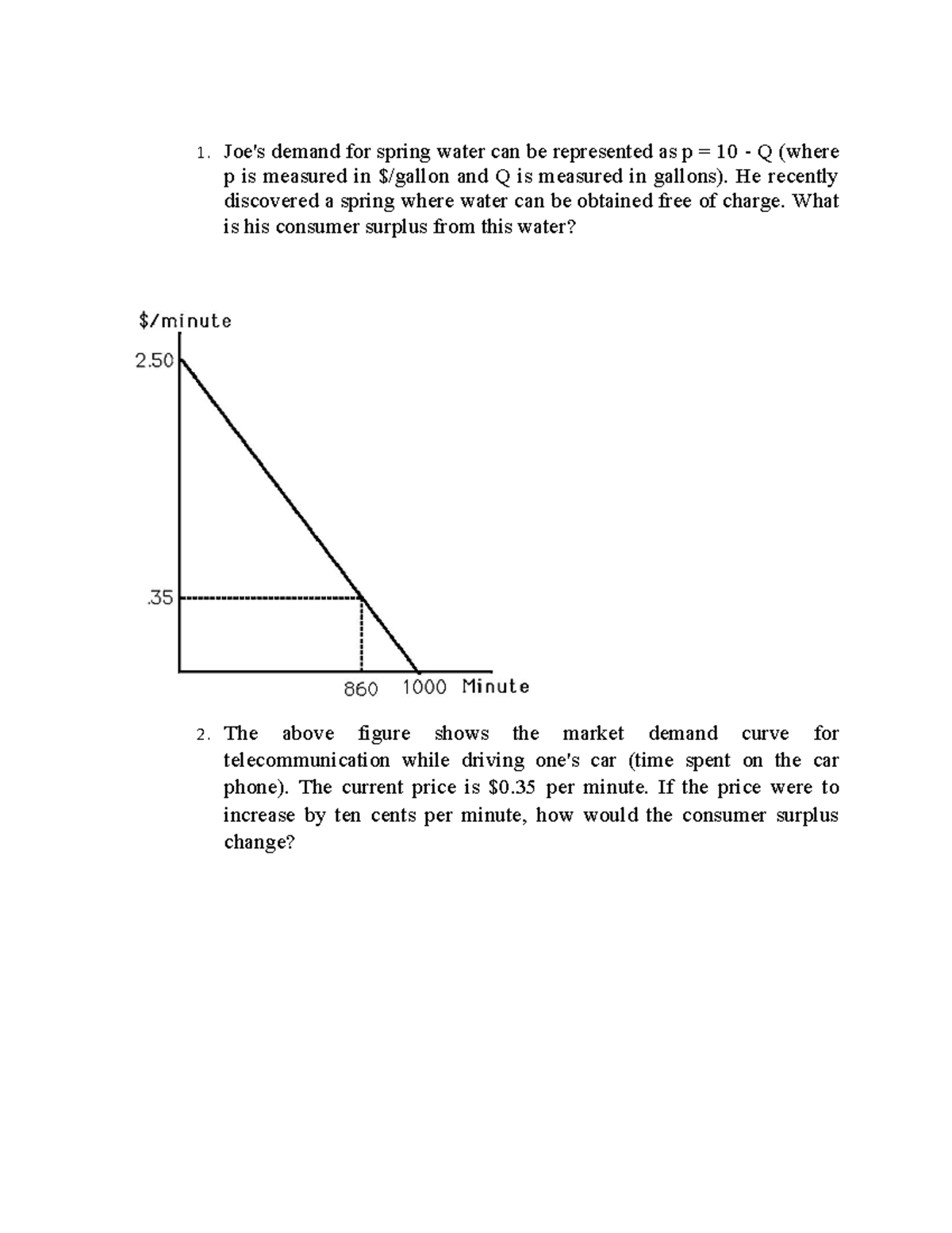 Assignment 2 - Economic Analysis of Consumer and Producer Surplus - Studocu