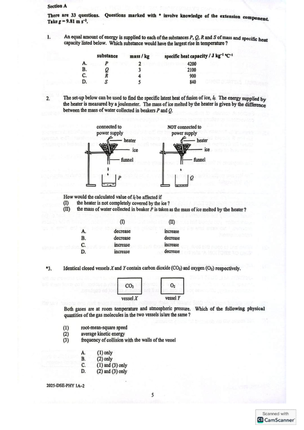 2025 Physics Final Exam - Section A & B Review Notes - Studocu