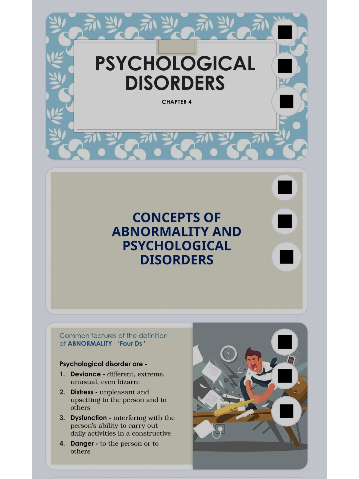PSY 101: Chapter 4 - Concepts of Abnormality & Psychological Disorders ...