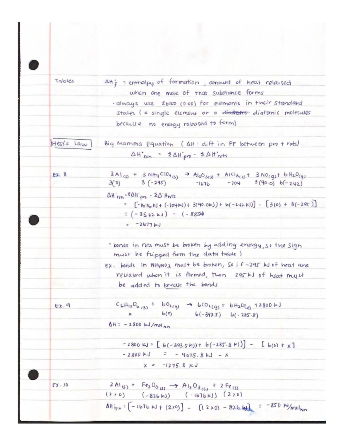 Thermochemistry: Hess's Law & Bond Energies (CHEM 101) - Studocu