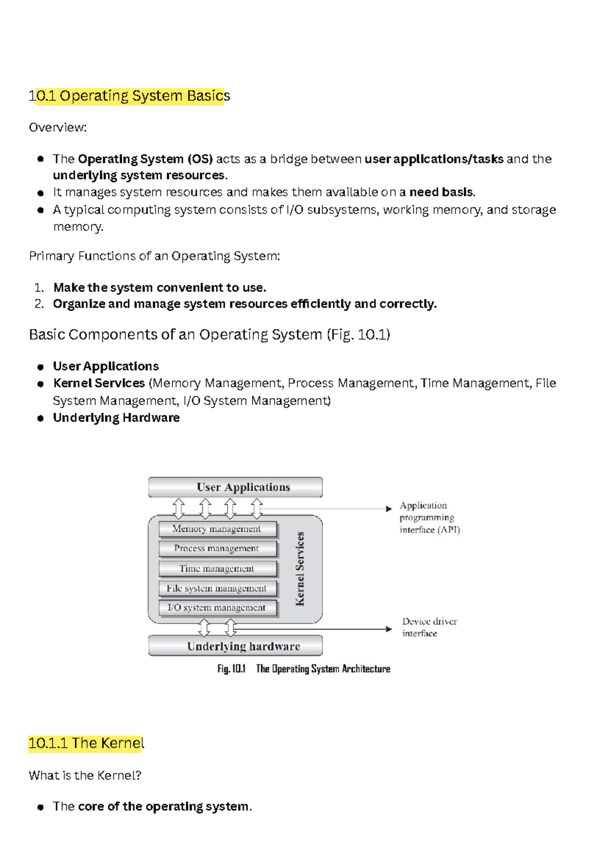 MC&ES MOD 5 Final Exam Study Guide: OS Basics and Kernel Functions ...
