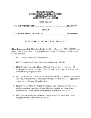 Document - IDENTIFICATION PARADE In Kenya, ID Parade 1 is regulated by ...