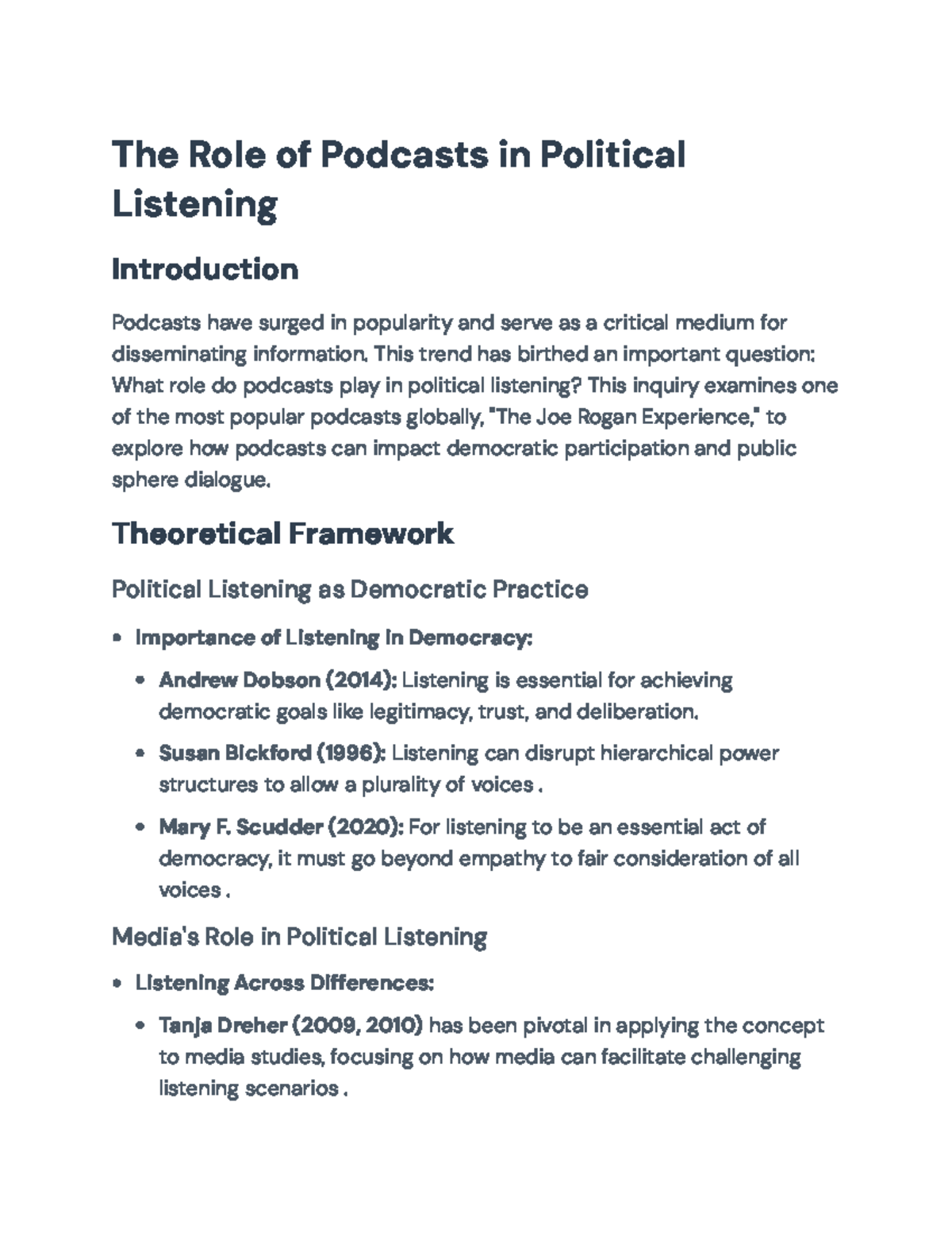 The Role of Podcasts in Political Listening: Insights & Challenges ...