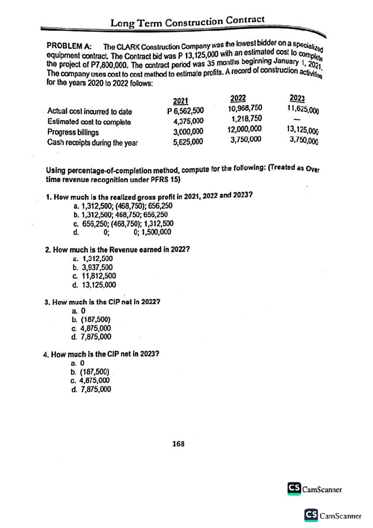Long Term Construction Contract (LTCC) Summary and Problem Solutions - Studocu