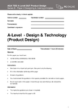 Product Design - Sixth Form (A Levels) - Studocu