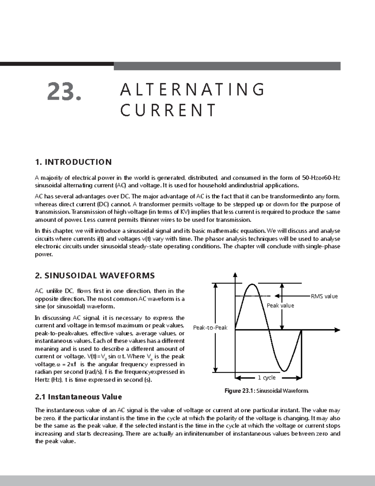 8 - A short note on Alternating current - 23. A L T E R N A T I N G C U ...