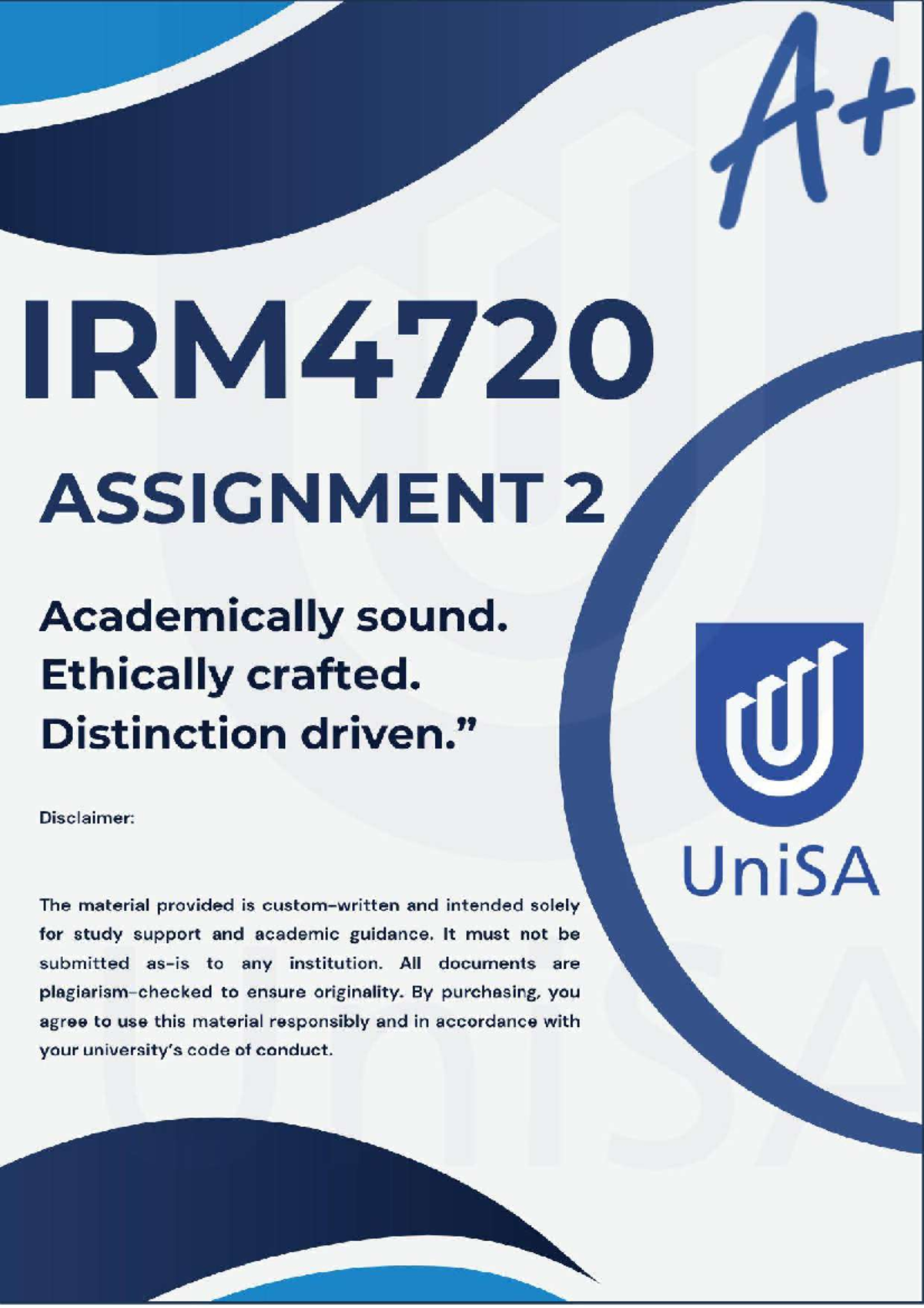IRM4720 ASSIGNMENT 2: Case Study on Discovery Limited's ITIL Framework ...
