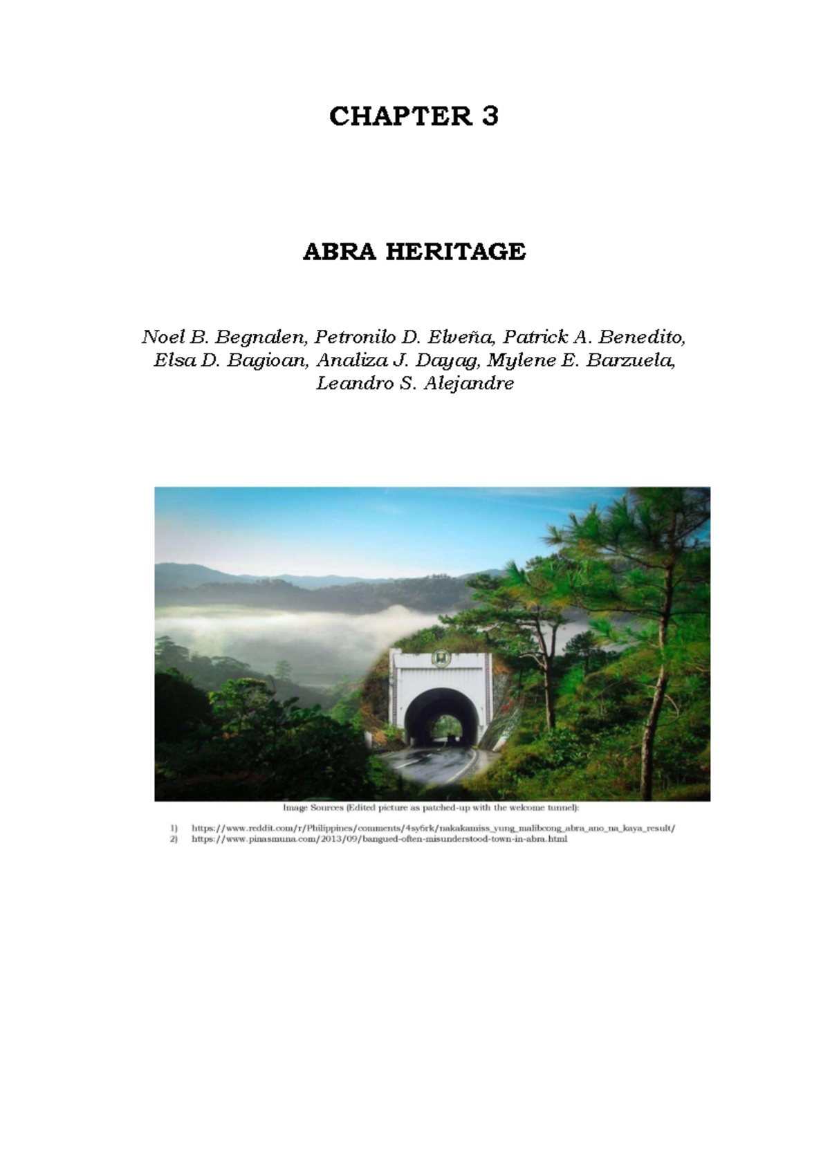 Chapter 3: ABRA Heritage - Exploring the Rich Cultural Legacy of Abra - Studocu