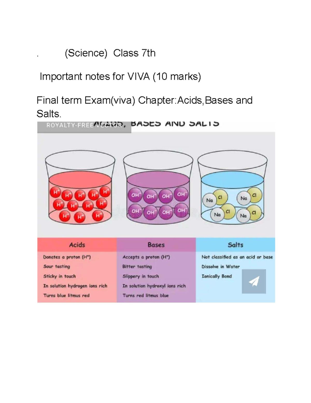 Science class 7th viva notes - Ba (hons) sociology - . (Science) Class ...