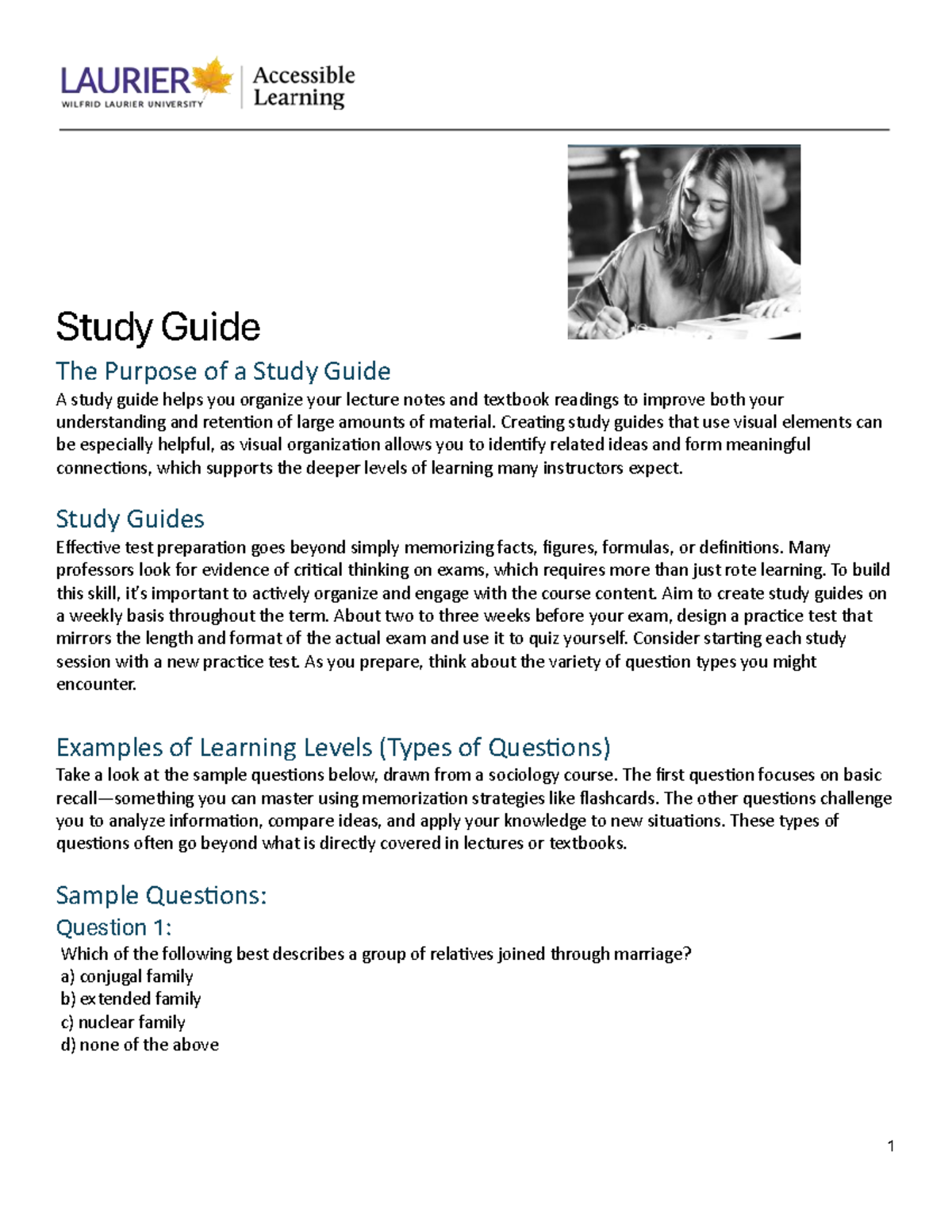 Study Guide: Effective Strategies for Organizing Course Material - Studocu