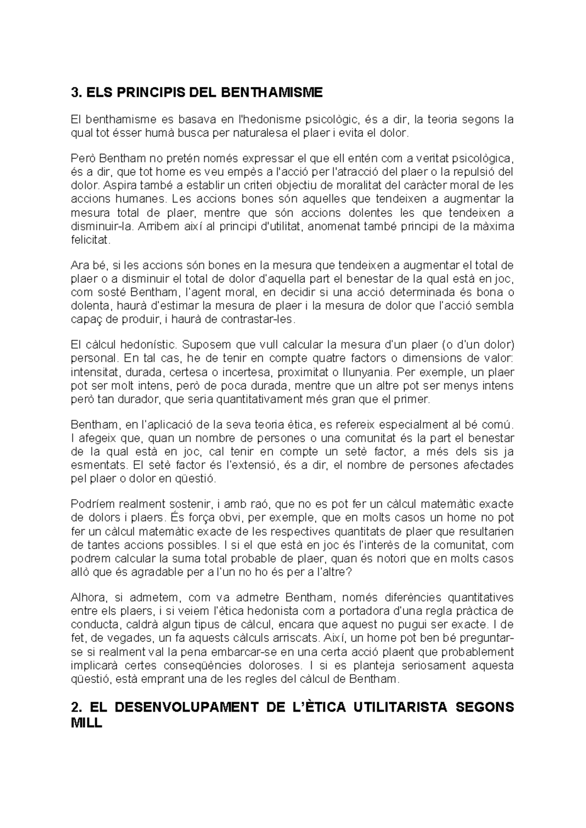 Textos de Stuart Mill - Filosofia i Ética Utilitarista (EF101) - Studocu