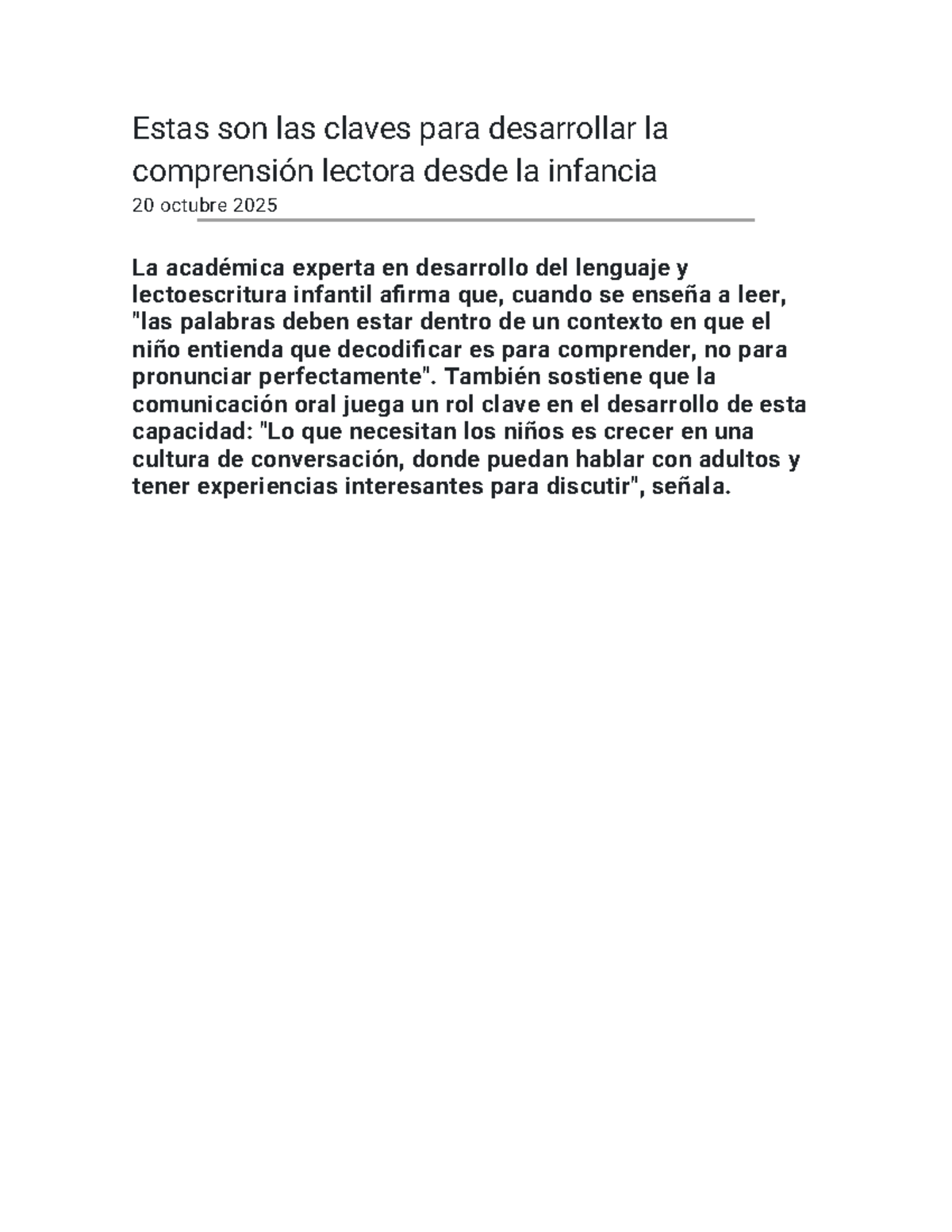 Estrategias para Mejorar la Comprensión Lectora en Niños - CLASE 2025 ...