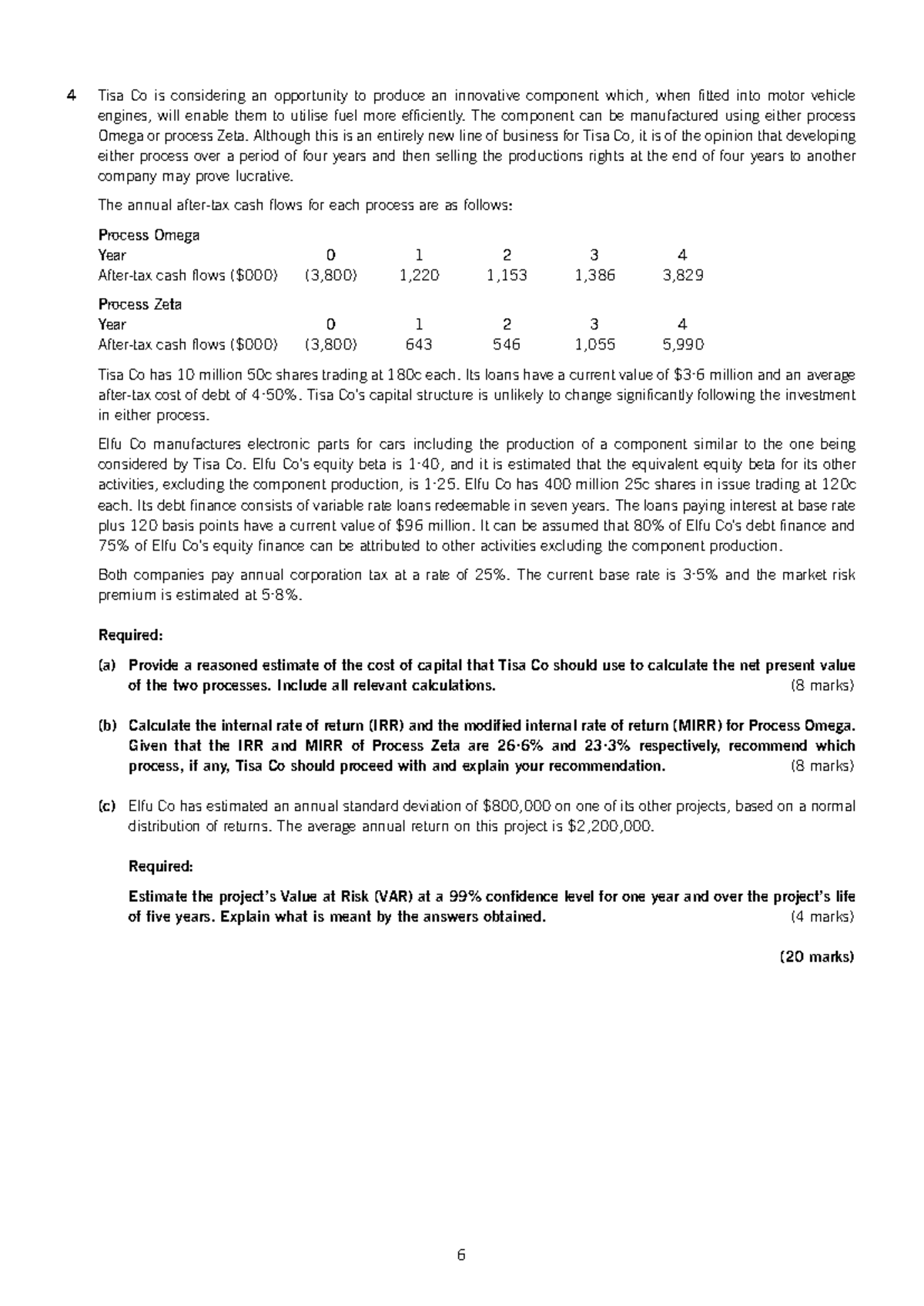 TISA Co - Lecture Notes 2: Innovative Component Investment Analysis ...