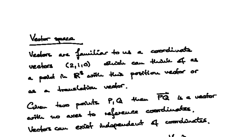 LA1 Lecture 4 - Understanding Vector Spaces and Their Properties - Studocu