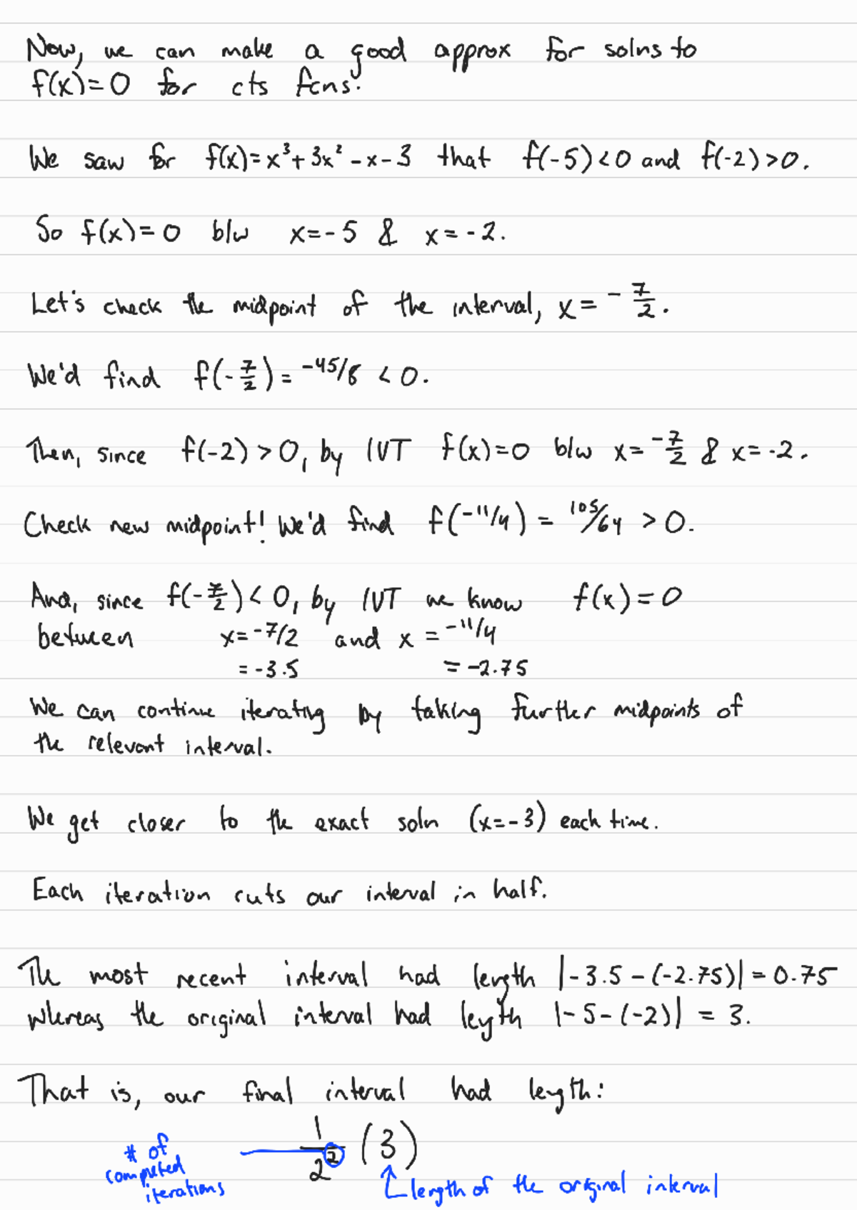 Lec 16: Bisection Method & Instantaneous Velocity - M137 F25 - Studocu