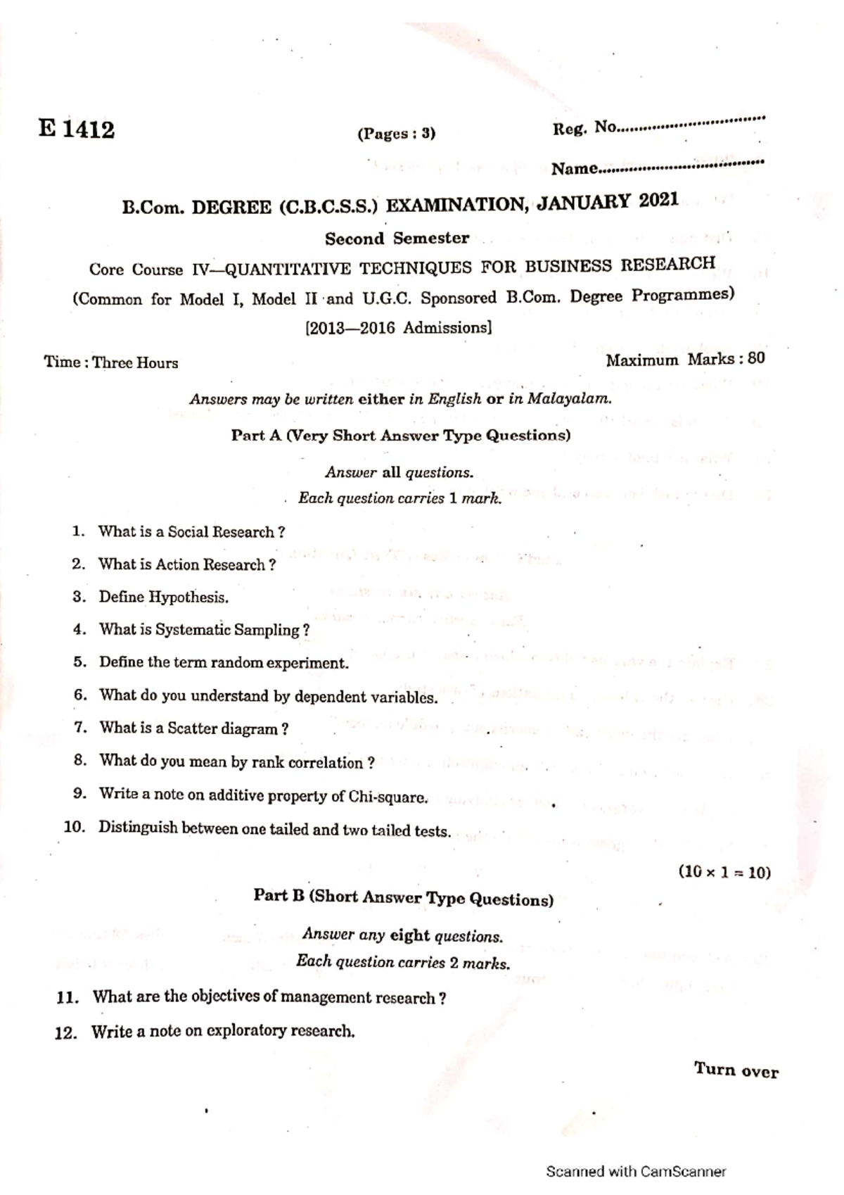 2021 Semester Exam Questions - Comprehensive Overview - Studocu