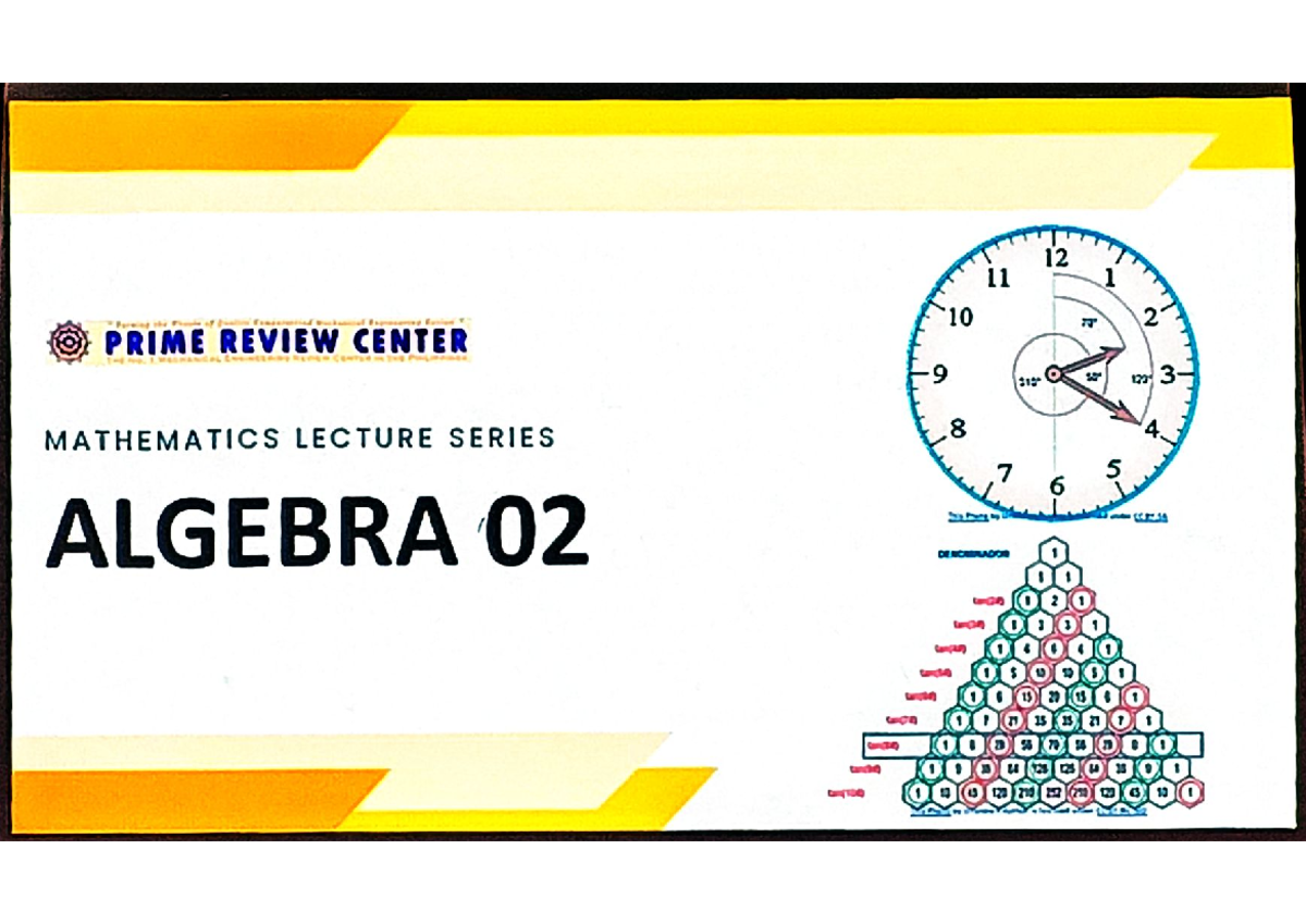Algebra 02 Lecture Notes: Binomial Theorem & Polynomial Classifications ...