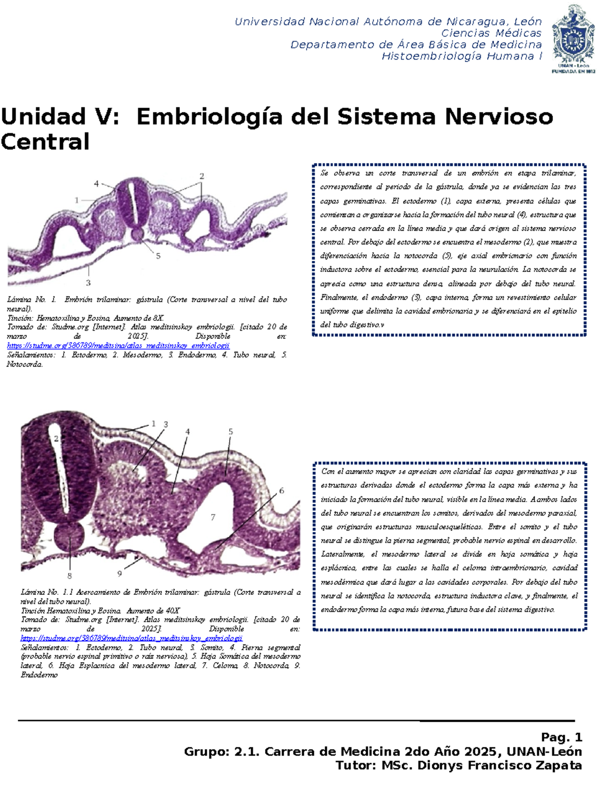 Atkas histoembrio - Histologia - Uni ve rsi dad N aci onal Autóno ma de ...