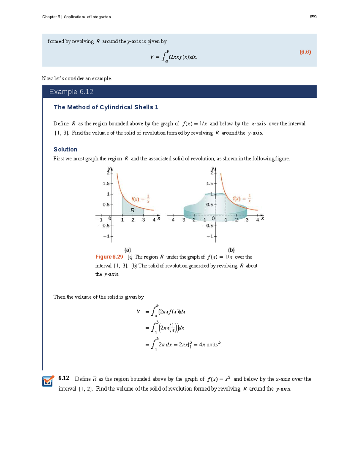 Chapter 6: Applications of Integration - Volume of Solids of Revolution ...