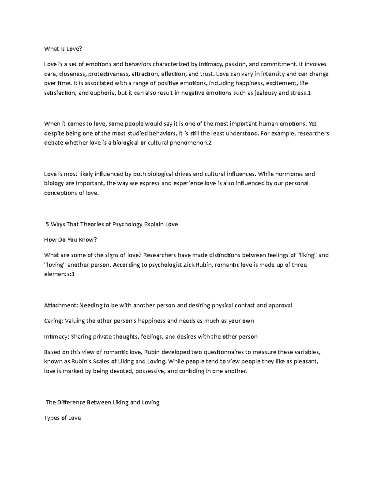 What Is Love - WHAT IS LOVE DEFINITION AND EXAMPLES SUCH AS ...