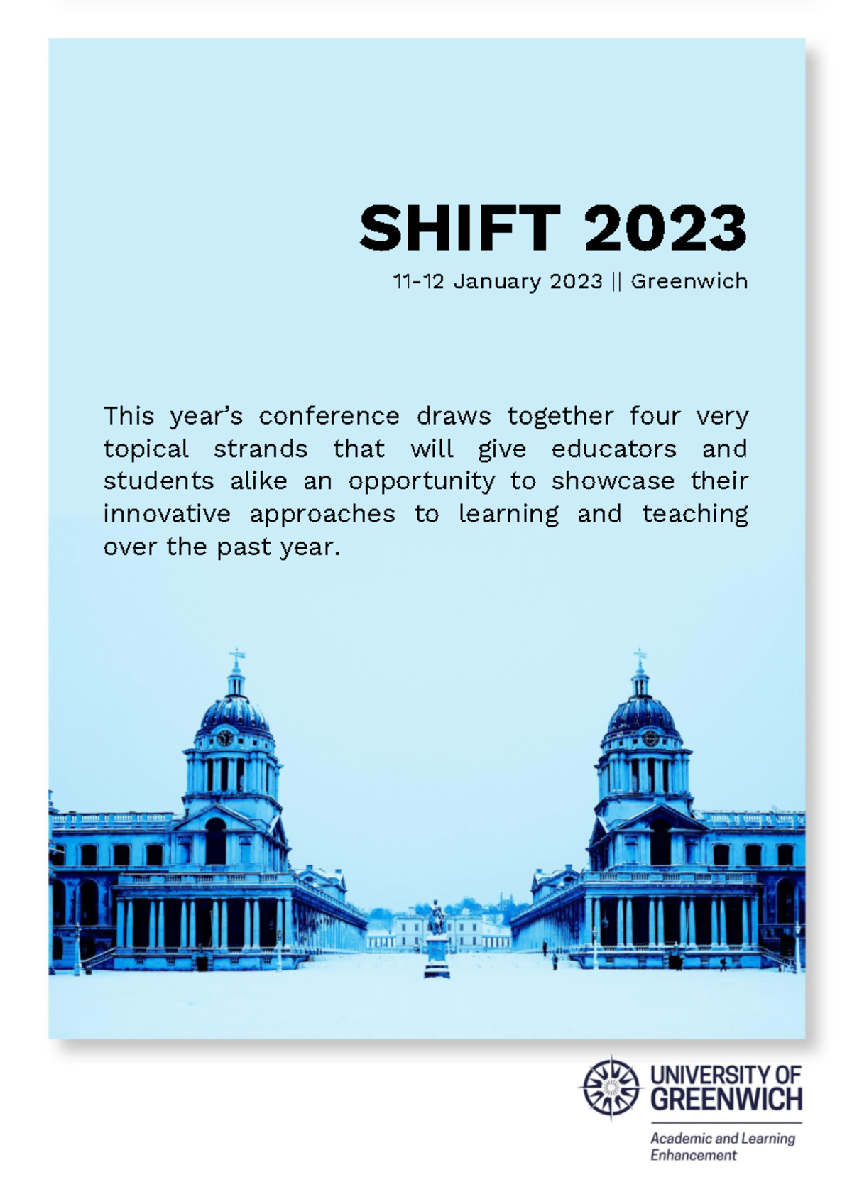 Shift-programme-v6 2023 - SHIFT 2023 11-12 January 2023 || Greenwich ...
