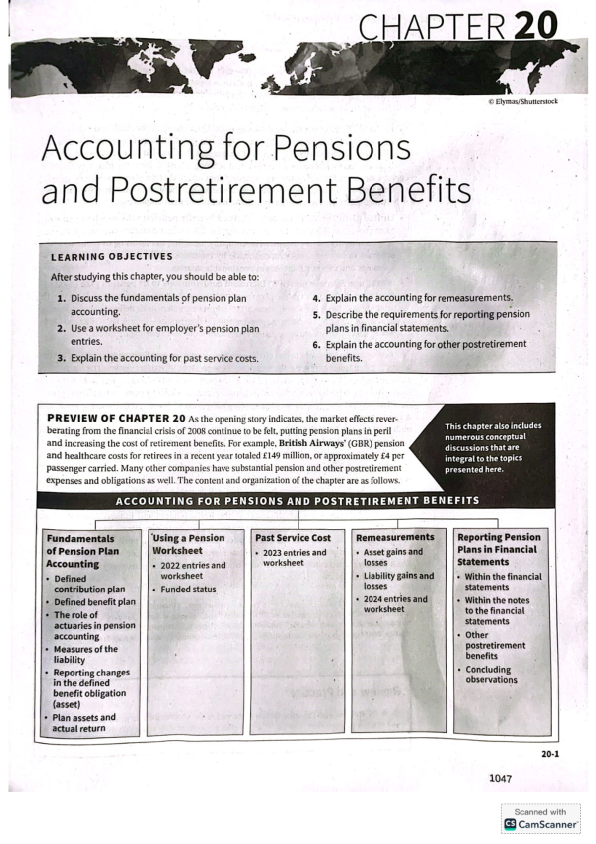CHAPTER 20: Accounting for Pensions & Postretirement Benefits - Key Concepts - Studocu
