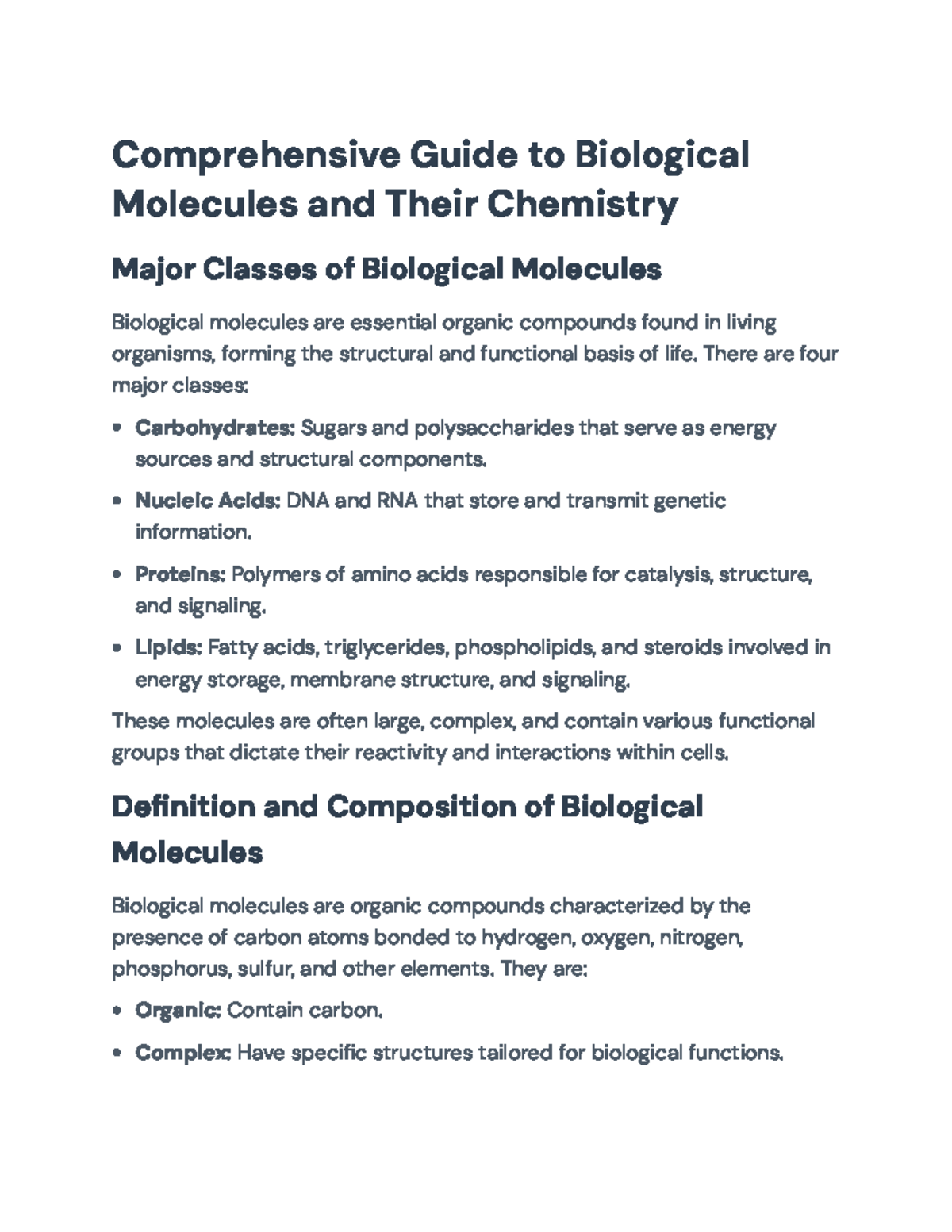 Comprehensive Review of Functional Groups in Biochemistry (BIO 101 ...