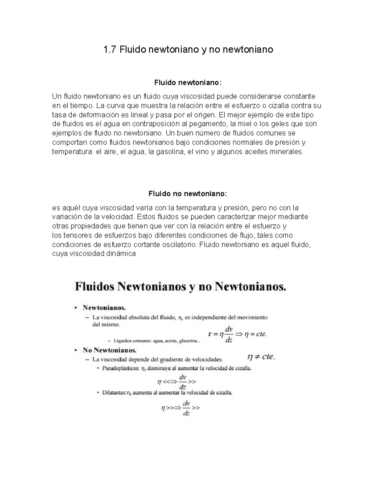 MEC501: Investigación sobre Fluidos Newtonianos y No Newtonianos - Studocu