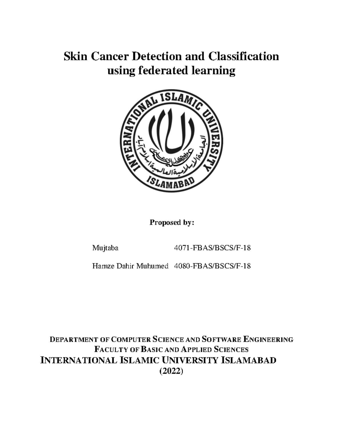 Skin Cancer Detection Using Federated Learning Skin Cancer Detection And Classification Using