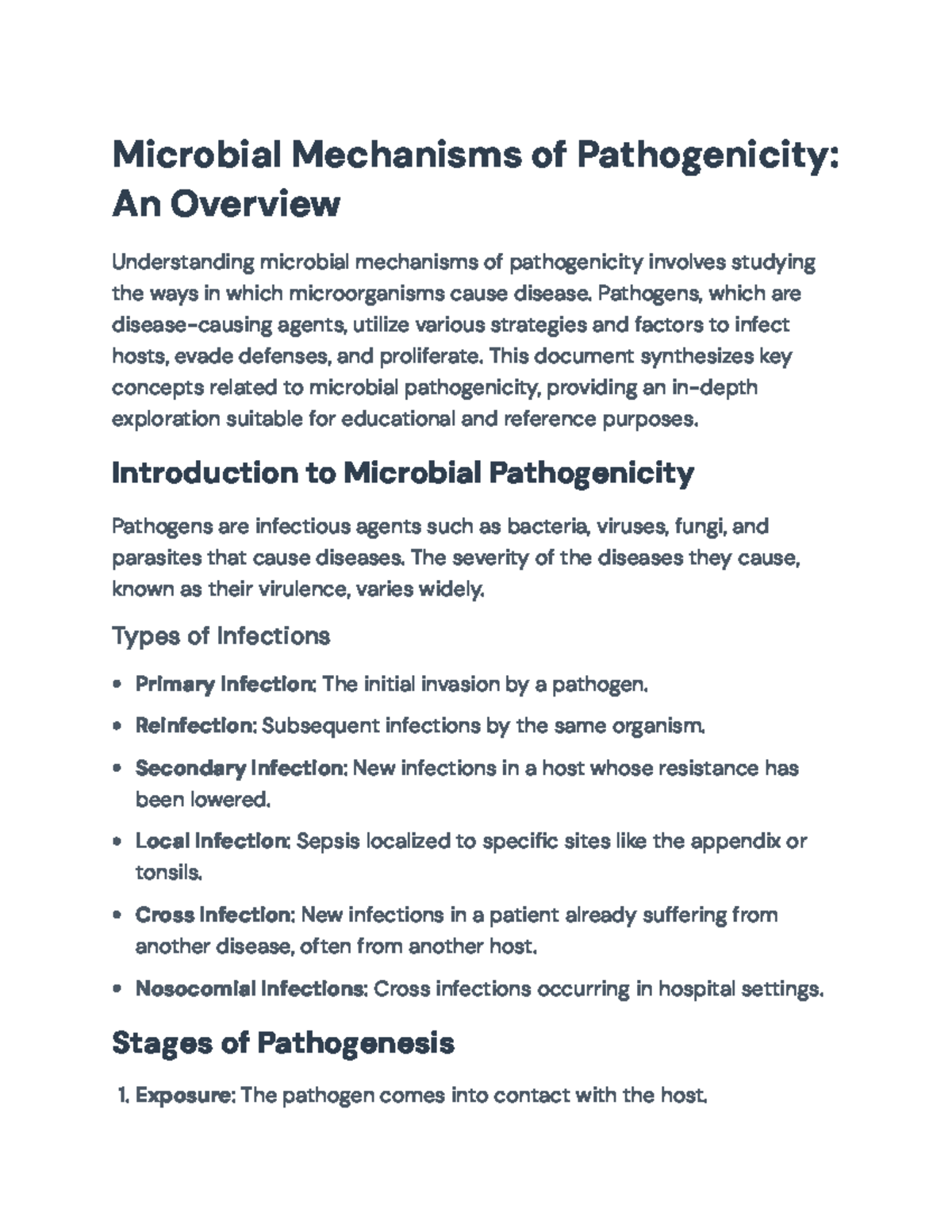 Microbial Pathogenicity Mechanisms: An In-Depth Overview - Microbial ...