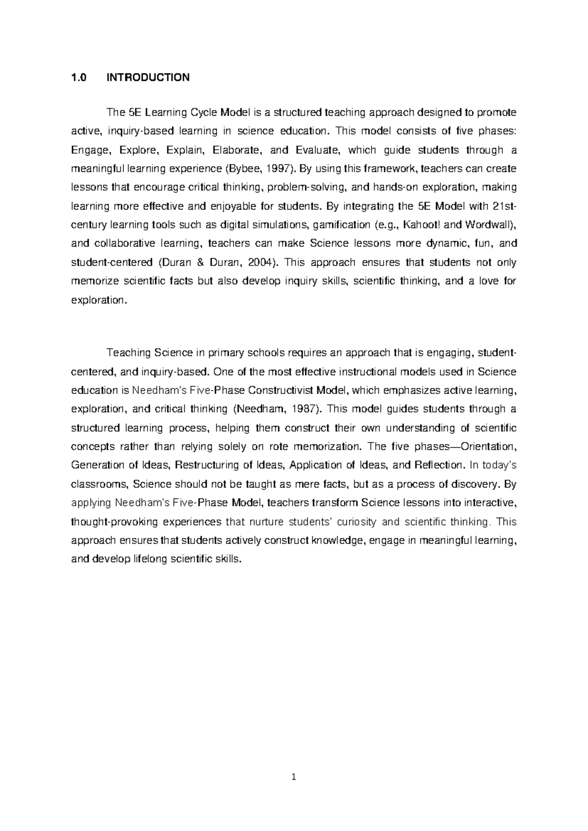 5E Learning Cycle Model: Engaging Science Lesson Plan for Year 3 - Studocu