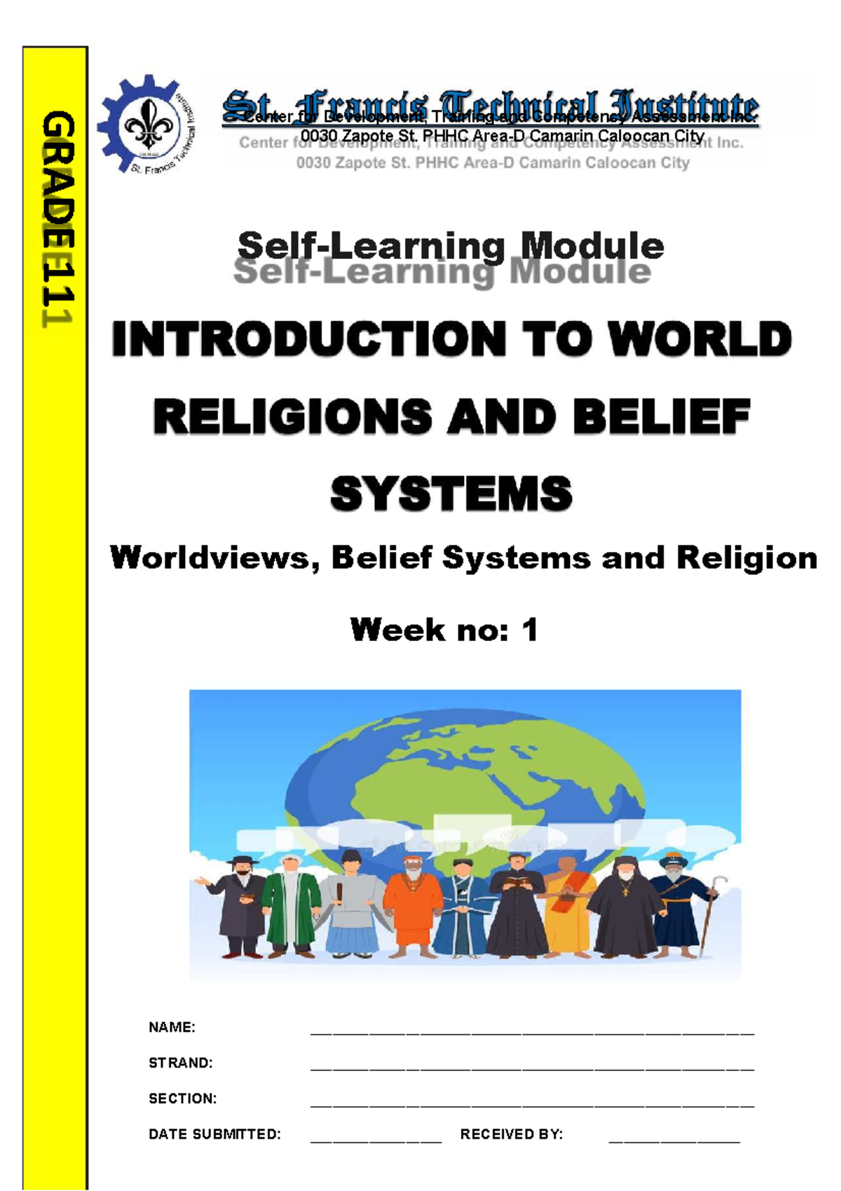 Week-1-introduction-to-world-religion-and-belief-system compress - NAME ...