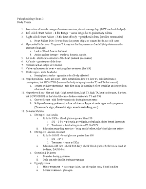 N212 Revised Study Guide - N212 Review of Pathophysiology (REVISED ...