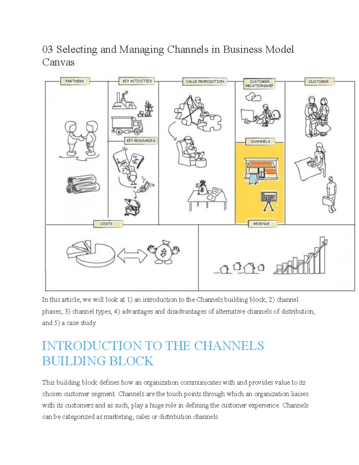 03 Selecting and Managing Channels in Business Model Canvas ...