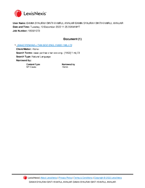 SM Mahadar bin Datu Tuanku Mohamad v Chee [1941] SCR 96 - Malaysian ...