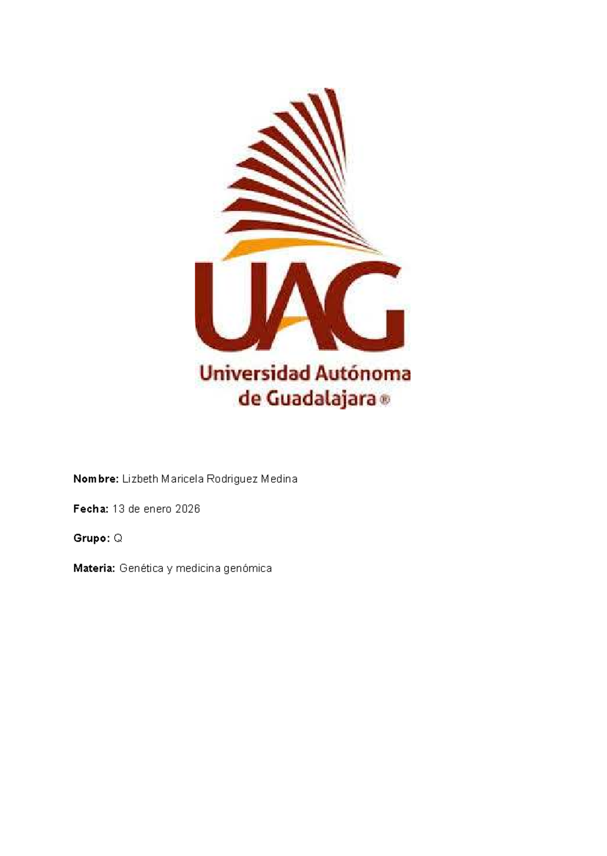 Act. 2 codigo genetico - trabajo act 2 suerte - Genetica - Nombre ...